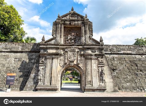 Fort Santiago Gate At Intramuros Manila Philippines June 92019