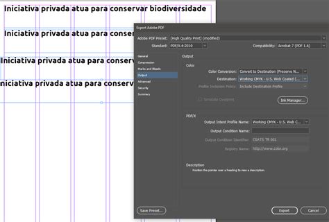 Black Text Not Displaying As Cmyk In Acrobat Previ Adobe Community