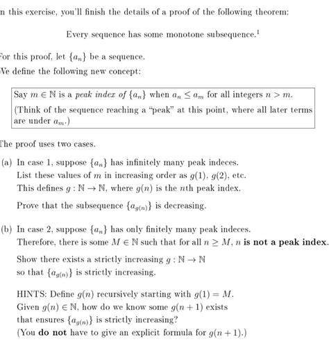 Solved This Exercise You Ll Finish The Details Of A Proof Chegg Com