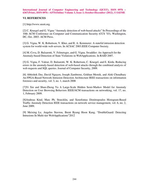 A Review Of Anomaly Based Intrusions Detection In Multi Tier Web