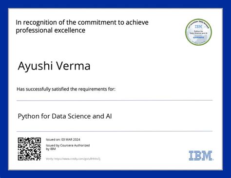 ayushi verma on linkedin coursera credly coursera ibmcertification