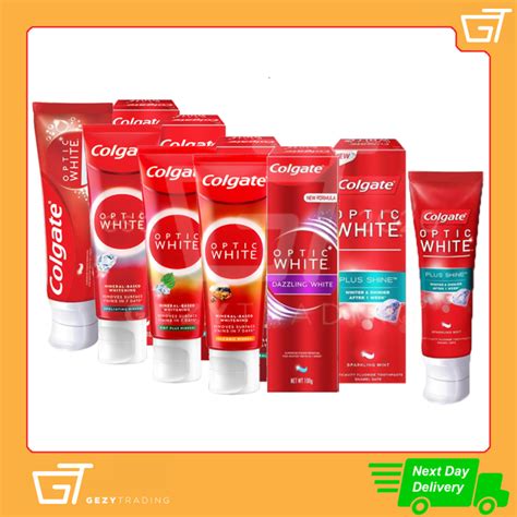 Colgate Optic White Volcanic Mineral ｜ Mint Plus Mineral ｜ Dazzling