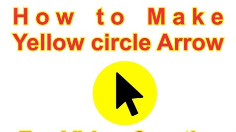 How To Change Cursor Or Make Yellow Cursor How To Get A Yellow Circle Makhdoom G Circle Arrow