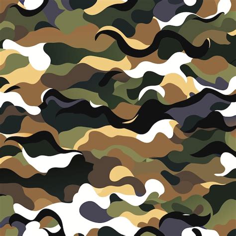 Premium Vector Camouflage Background Vector Pattern For Artwork