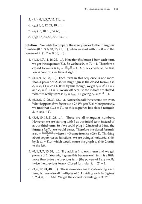 Discrete Mathematics Describing Sequences Fn Gn