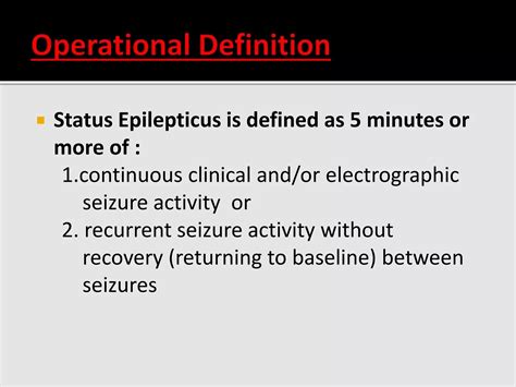 New Guidelines For Status Epilepticus Pptx