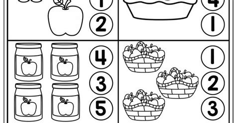 Counting 1 5 Count The Items In Each Group And Dot Or Color The Correct Number There Are Tons