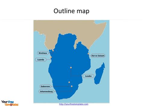 Sadc Countries Map Templates Free Powerpoint Template