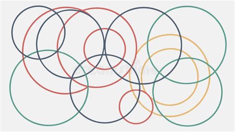 Interlocking Circles Design Abstract Pattern And Geometric Motif Vector Design Generative Ai