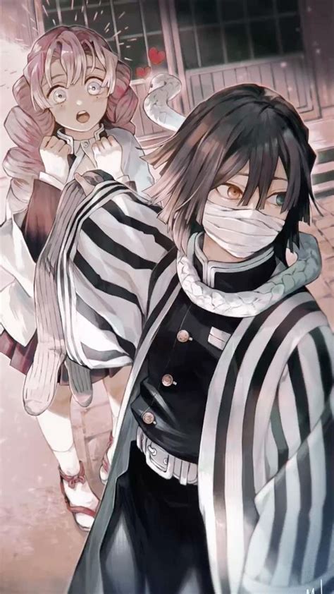 Mitsuri X Obanai Gambar Animasi Kartun Gambar Anime Gambar Karakter