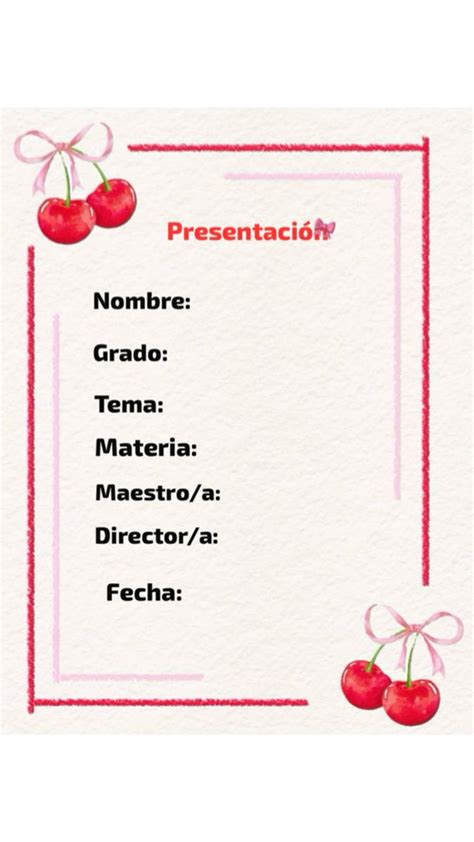 Ideas De Hoja De Presentacion