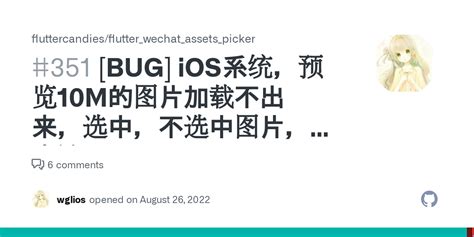 BUG iOS系统预览 M的图片加载不出来选中不选中图片崩溃 Issue fluttercandies flutter wechat assets picker