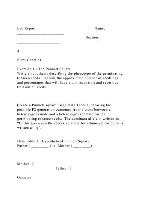 Lab ReportName Section Docx