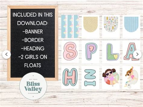 Splash Into Learning Pastel Classroom Bulletin Board Kit Door Decoration