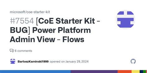 CoE Starter Kit BUG Power Platform Admin View Flows Issue Microsoft Coe Starter