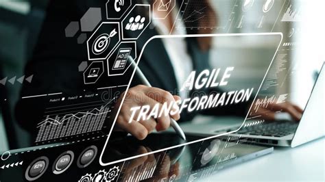 Business Professional Engaged In Agile Transformation With Digital