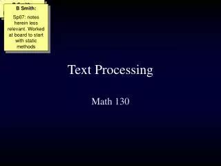 PPT Text Processing PowerPoint Presentation Free Download ID 86974