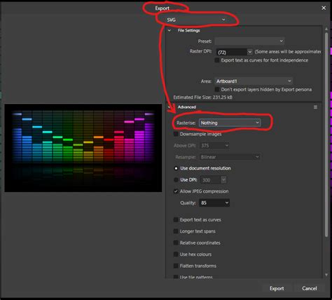 Exporting As Svg Only Exports Vector Elements Ipad Questions