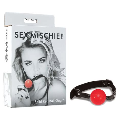 Sex Mischief Solid Red Ball Gag Hello Sexy