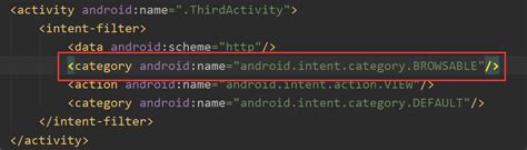【android】出现 activity supporting action view is not set as browsable 问题
