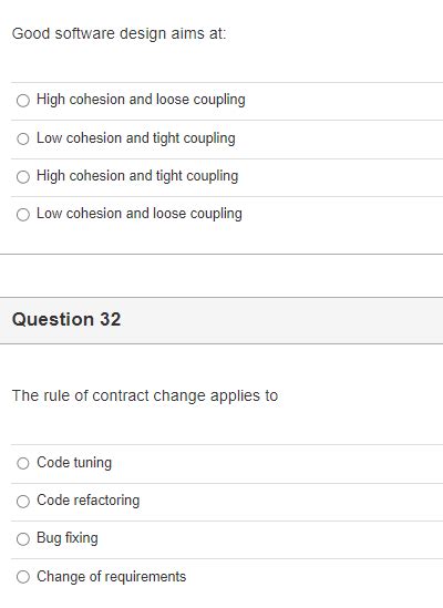 Solved Good Software Design Aims At High Cohesion And Loose Chegg