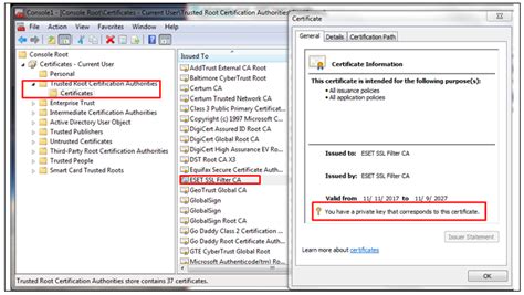 How To Disable “warning Untrusted Certificate” By Eset