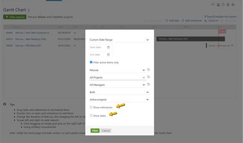 Project Portfolio View Via Gantt Chart Intervals Help Site