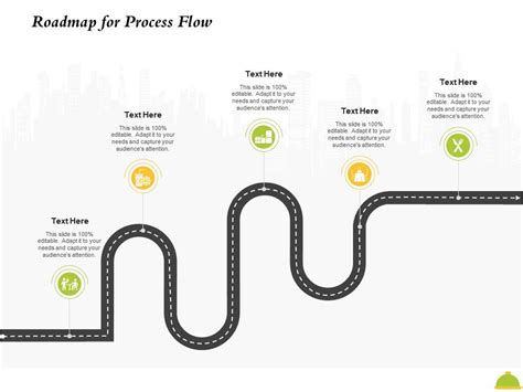 Roadmap For Process Flow M2435 Ppt Powerpoint Presentation Slides File