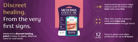 Mederma Cold Sore Discreet Healing Patch 15 Count Protect And
