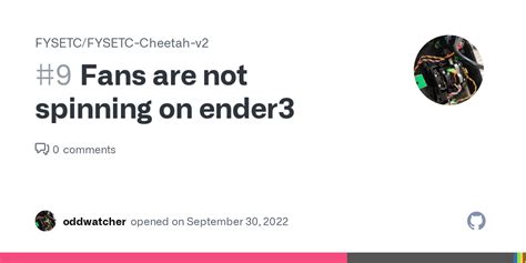 Fans Are Not Spinning On Ender Issue Fysetc Fysetc Cheetah V Github
