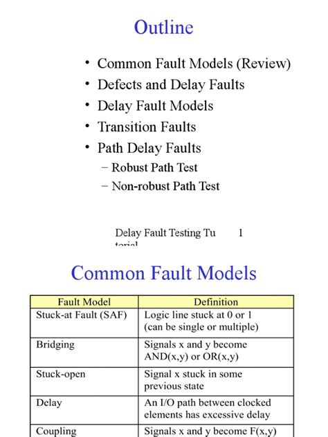 6 delay fault testing tutorial pdf computer engineering