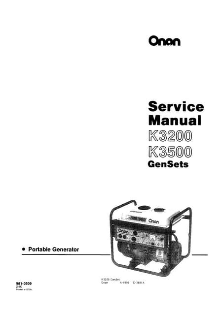 Cummins Onan K3200 Generator Set Service Repair Manual.pdf