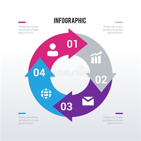 D Arrows In Cycle Stock Illustration Illustration Of Isolated