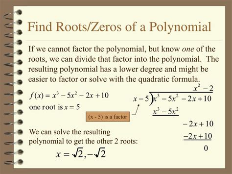 Ppt Roots And Zeros Of Polynomials I Powerpoint Presentation Free Download Id 6412946