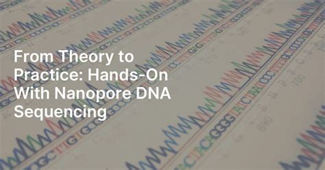 From Theory To Practice Hands On With Nanopore Dna Sequencing Base4