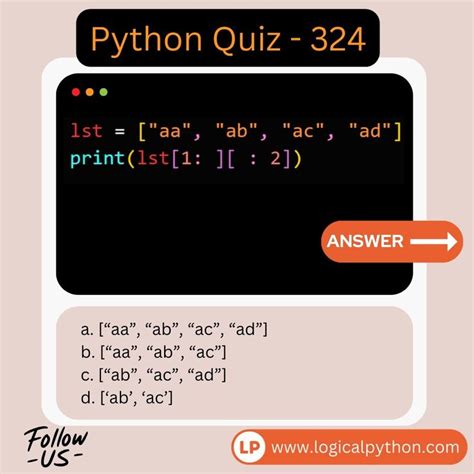 python quiz what is the answer
