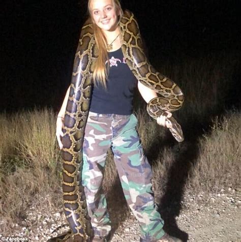 Savi Serrott Catches A Huge Burmese Python Daily Mail Online