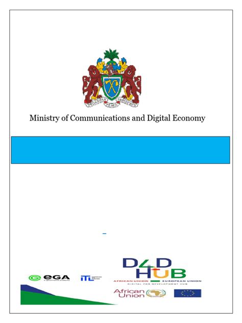 Final The Gambia Digital Economy Master Plan 2023 20233 Pdf