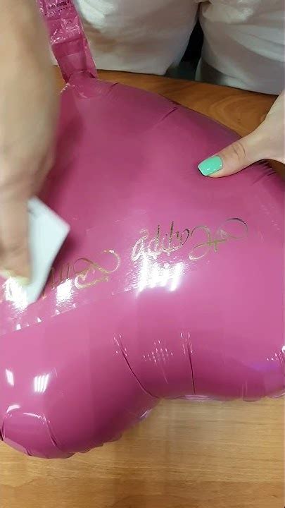 Как с помощью монтажной пленкой создать индивидуальную надпись для шаров Youtube