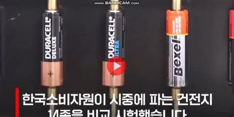 가성비 가장 좋은 건전지는 에너자이저x 듀라셀x 벡셀x 에펨코리아