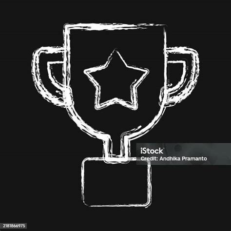 아이콘 컵 E스포츠 게임 요소 분필 스타일의 아이콘입니다 인쇄물 포스터 로고 광고 인포그래픽 등에 적합합니다 Championship에 대한 스톡 벡터 아트 및 기타 이미지