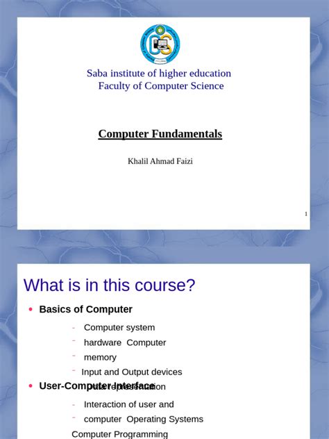 Lecture 01 Pdf Computer Hardware Computer Data Storage