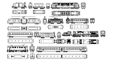 D Model Of Train Engine Cad Block Layout File In Autocad Format Cadbull Images