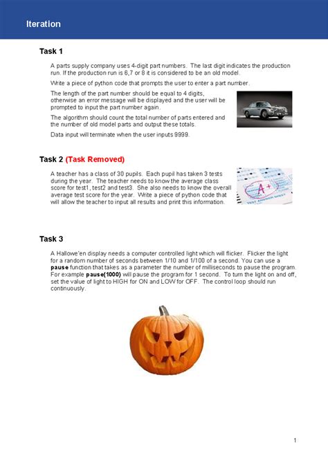 Iteration Worksheet Aaaaaaa Iteration Task 1 A Parts Supply Company