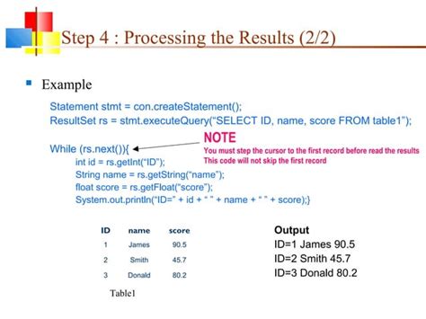 Jdbc Database In Java PPT