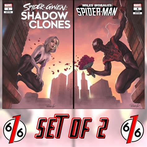 Spider Gwen And Miles Morales Parrillo 616 Trade Dress Variant Connectin