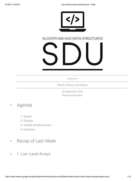 Stacks Queues And Deques Overview Pdf Queue Abstract Data Type