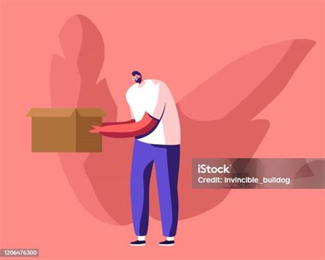 폐지 재활용 솔루션 개념 청남 자원 봉사자 캐리 중고 판지 상자 종이 쓰레기 재활용 오염 중지 생태 보호 문제 에코 활동가 만화