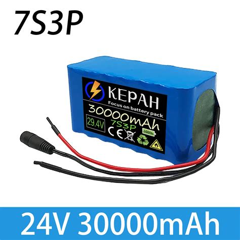 24V 30000mAh 7S 3P 18650 Lithium-Batterie 24V Lithium-Batterie ...