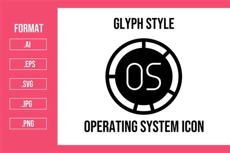 Operating System Glyph Icon Graphic By Man00 · Creative Fabrica
